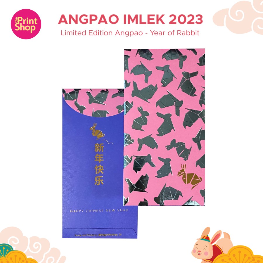 Angpao Premium Imlek 2023 / Angpao Premium Exclusive Rabbit Kelinci - The Print Shop